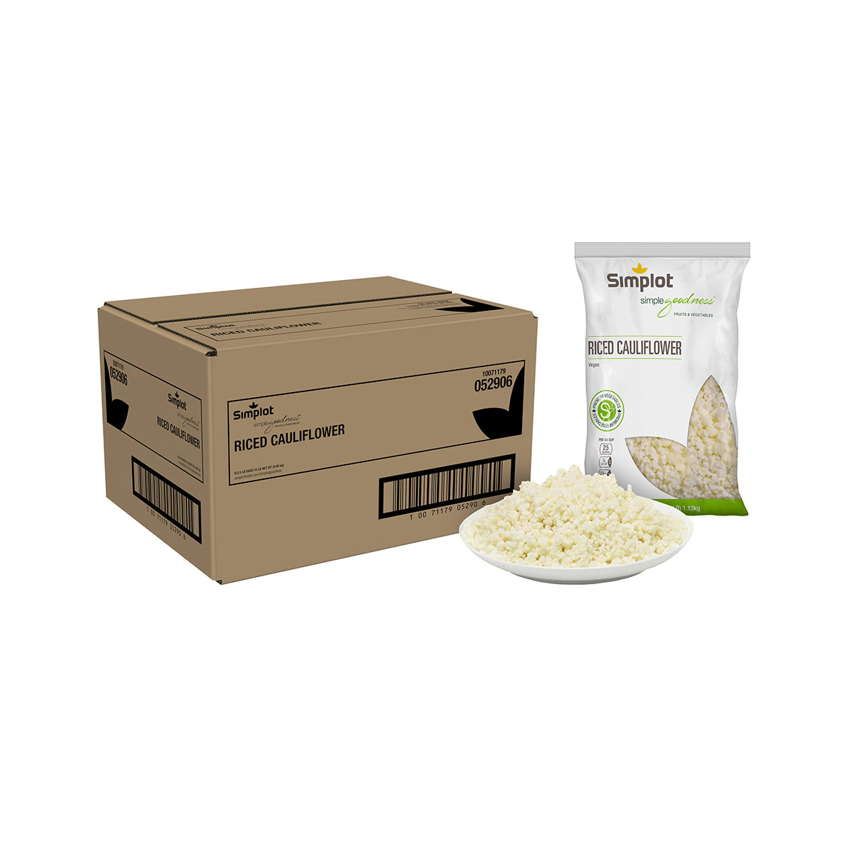 Riced Cauliflower | Simplot Foods | 10071179052906
